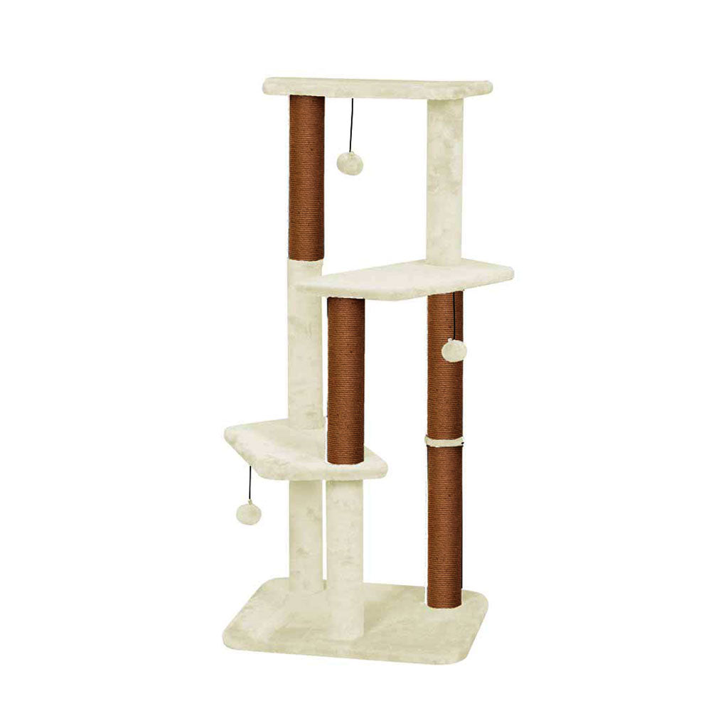 Budz Cat Tree 3 Levels With Sisal Cream – PET PANTRY CANADA